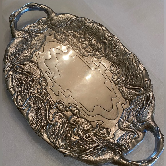 Arthur Court | Other | Vintage Arthur Court 989 Large Swan Platter Tray ...